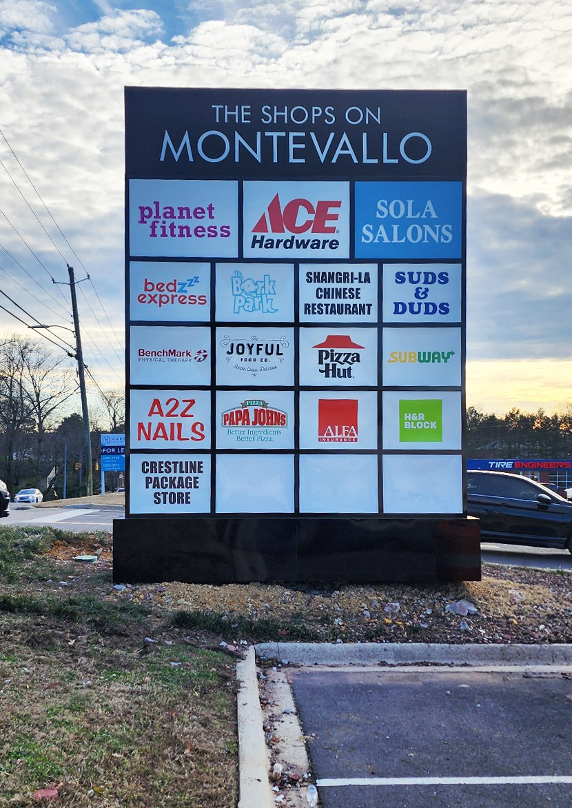 Shopping Center Signs - Reliable Signs